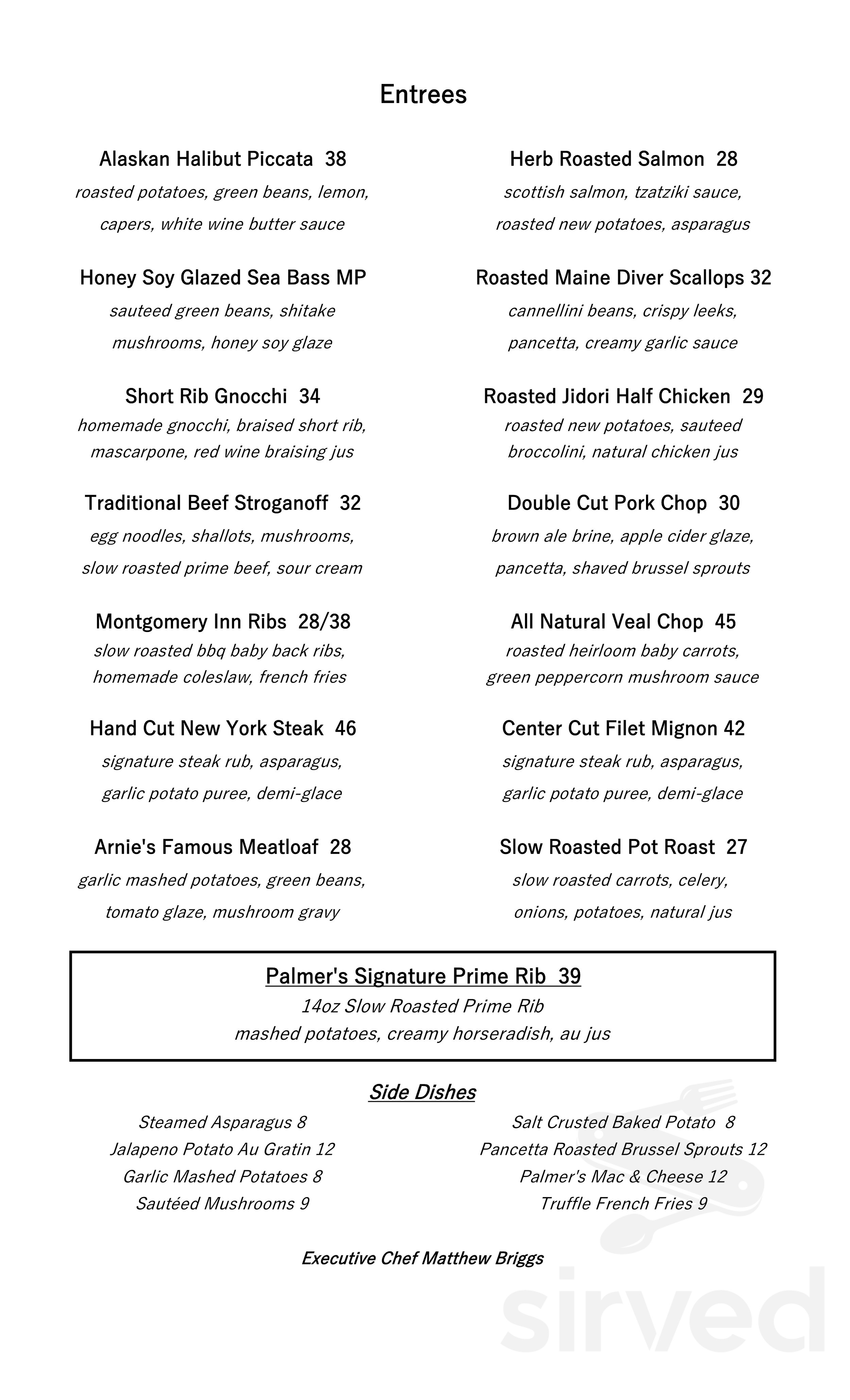 Arnold Palmer's Restaurant menu in La Quinta, California, USA