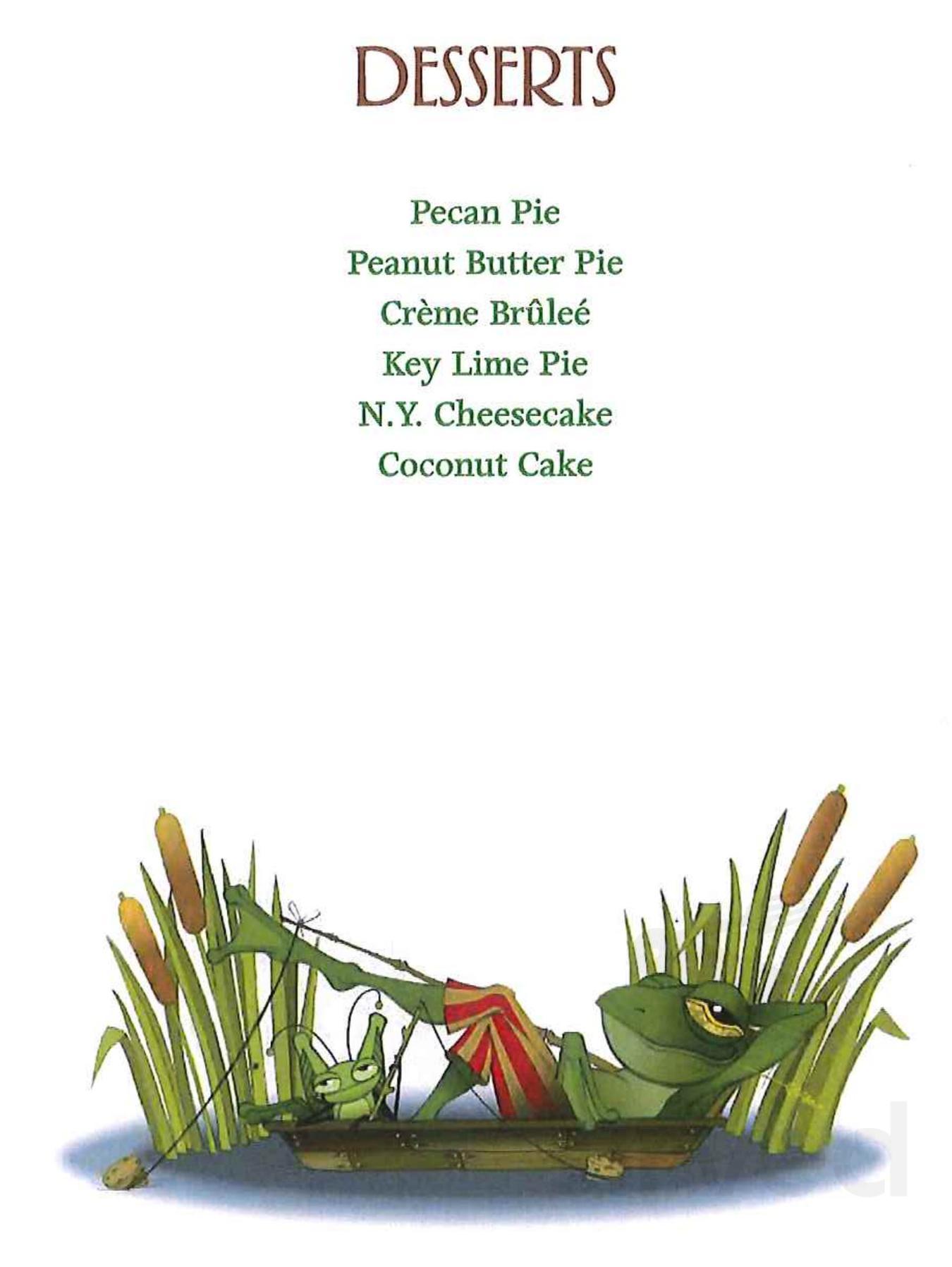 Foolish Frog Menu - St Helena Island, South Carolina | Sirved