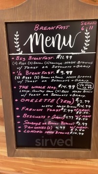 Menu - Cecil AK's The Cecil store and grill | Sirved