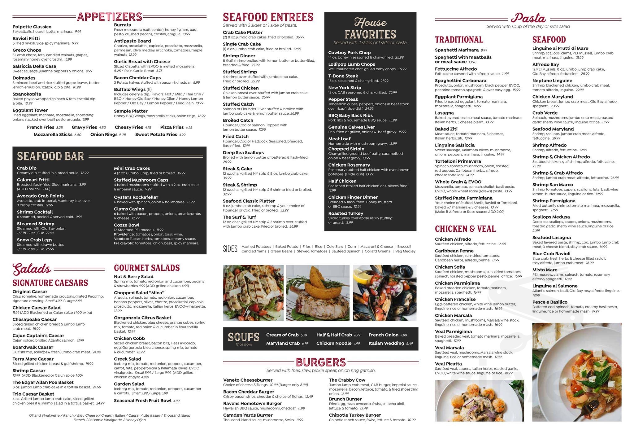 Venetian Italian Eatery menu in Edgewood, Maryland, USA