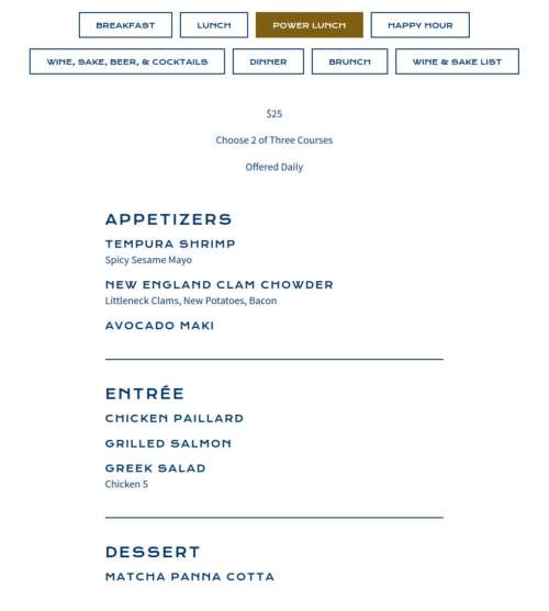 Lure Fishbar - Chicago menu in Chicago, Illinois, USA