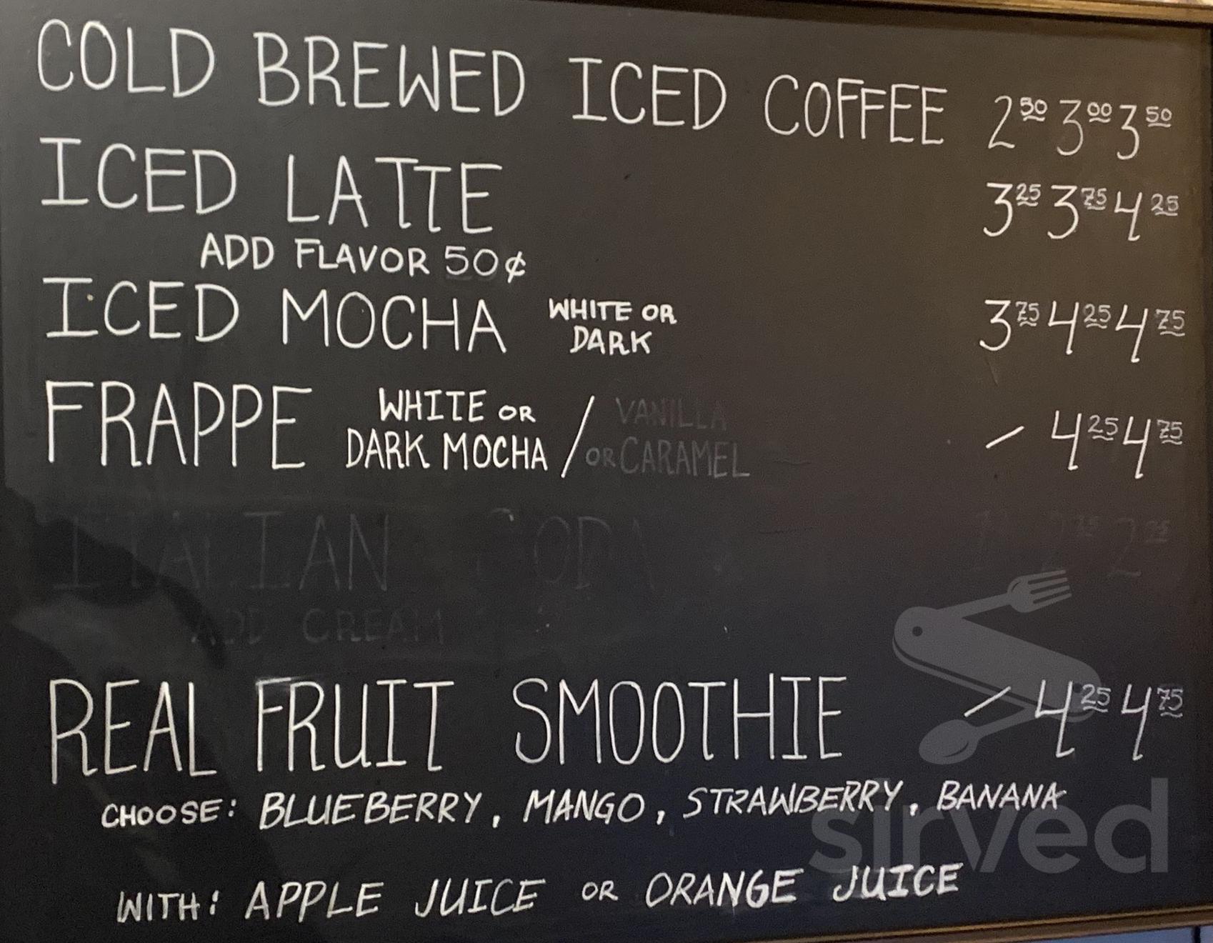 Rivertown Coffee menu in Florence, Alabama, USA