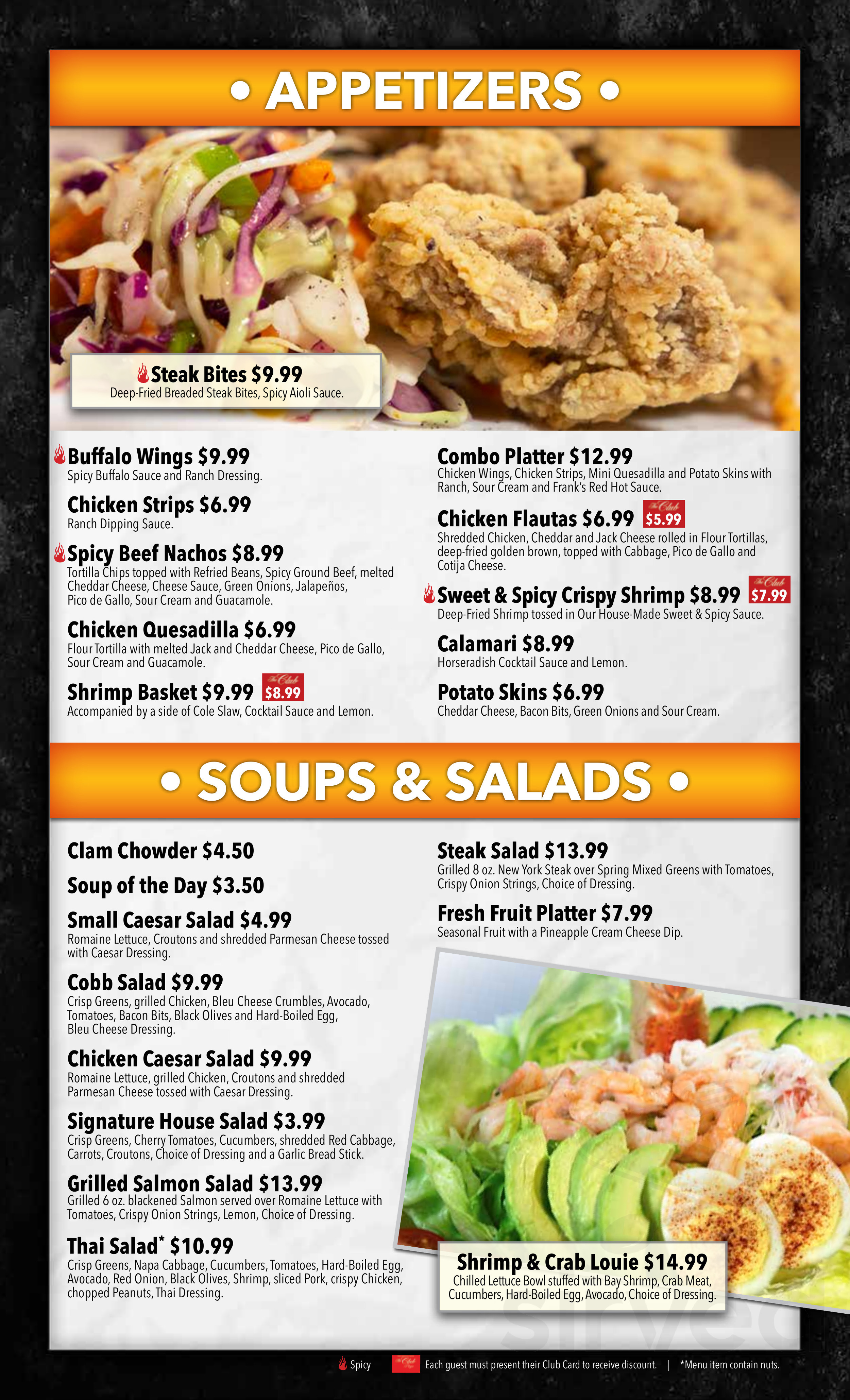 Mountain Feast Buffet menu in Friant, California, USA