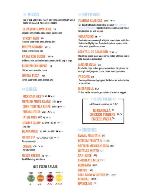 La Gula Mexicana menu in Germantown, Maryland, USA
