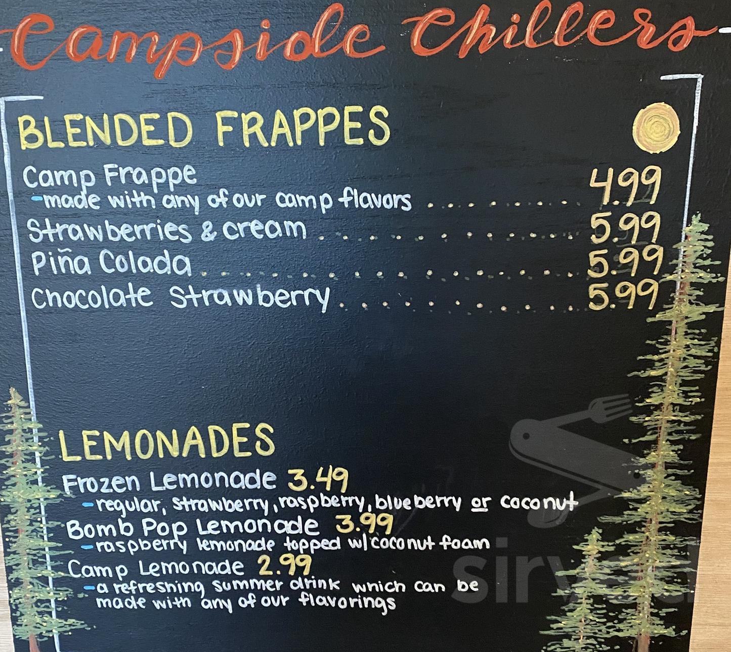 Campfire Coffee Inc. menu in Negaunee, Michigan, USA