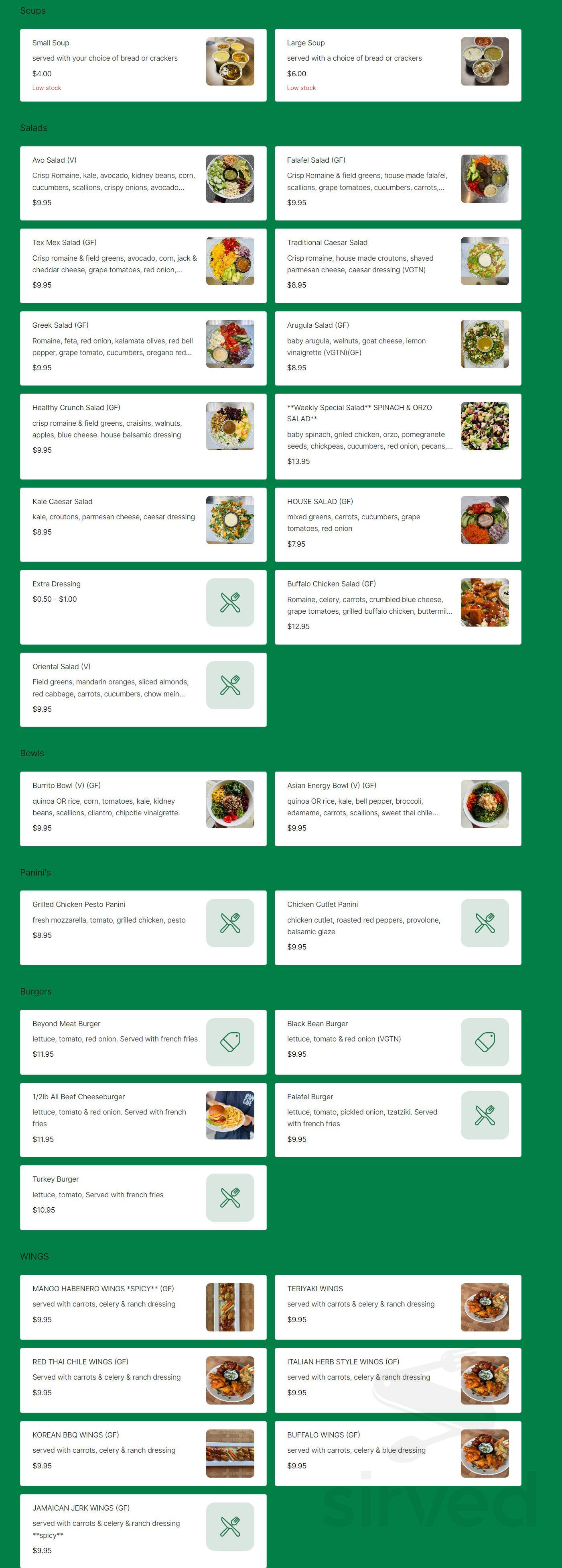 Ram Cafe menu in Howell Township, New Jersey, USA