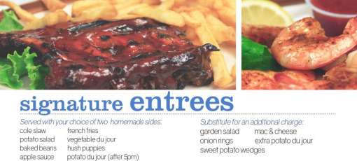 Menu for Boomerangs Original Ribs & Seafood in Solomons, MD | Sirved