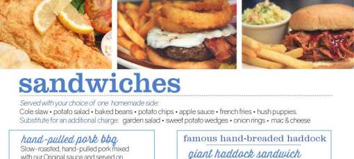 Menu for Boomerangs Original Ribs & Seafood in Solomons, MD | Sirved