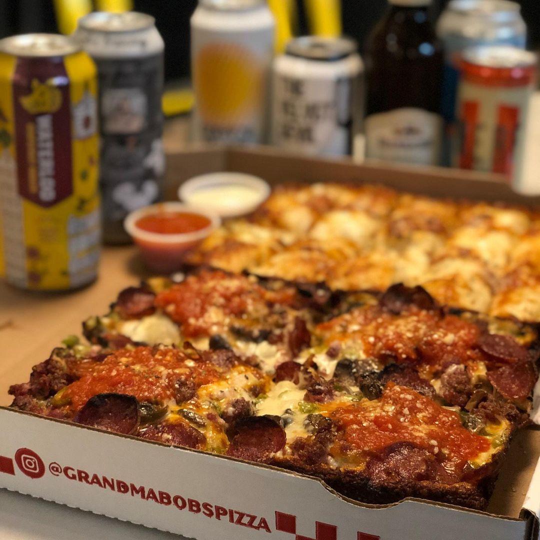 Grandma Bob's Pizza menu in Detroit, Michigan, USA