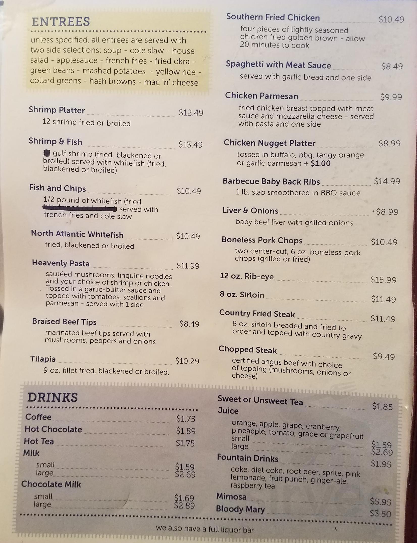 Kissin' Cuzzins menus in St. Petersburg, Florida, United States