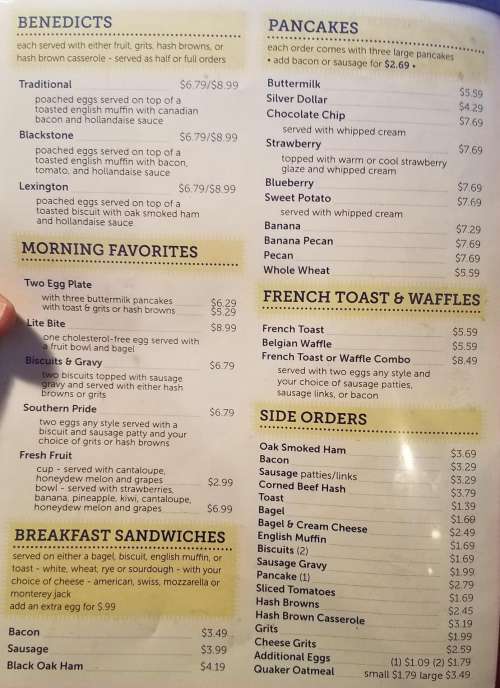 Kissin' Cuzzins menu in St. Petersburg, Florida, USA