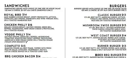 Menu for The Walnut in Des Moines, IA | Sirved