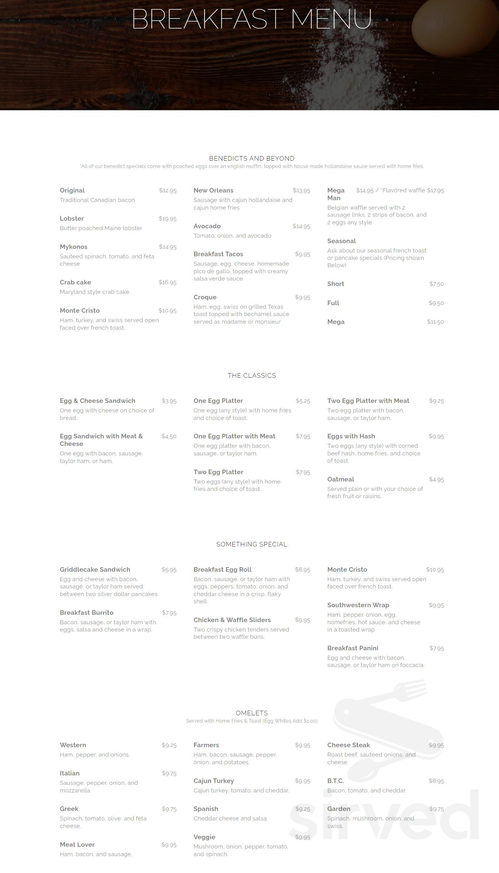 Crossroads Cafe---- menu in Harriman, New York, USA