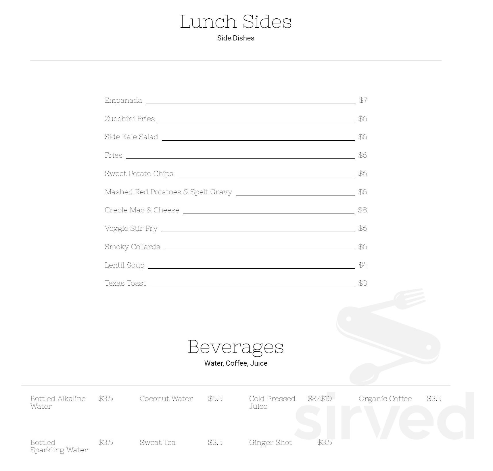 Life Bistro menu in Atlanta, Georgia, USA