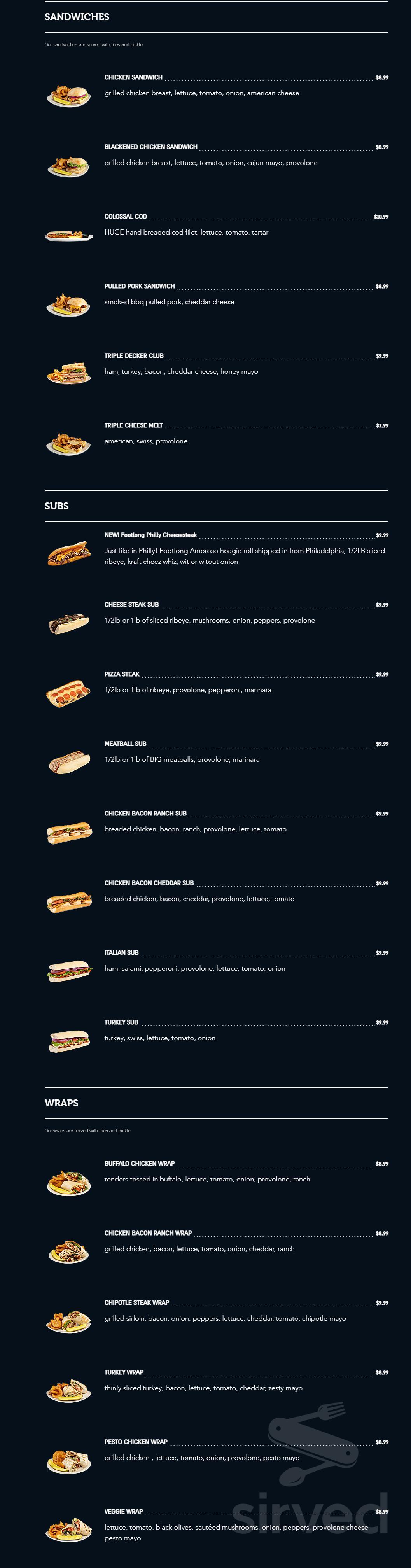 BIGBAR menu in Erie, Pennsylvania, USA