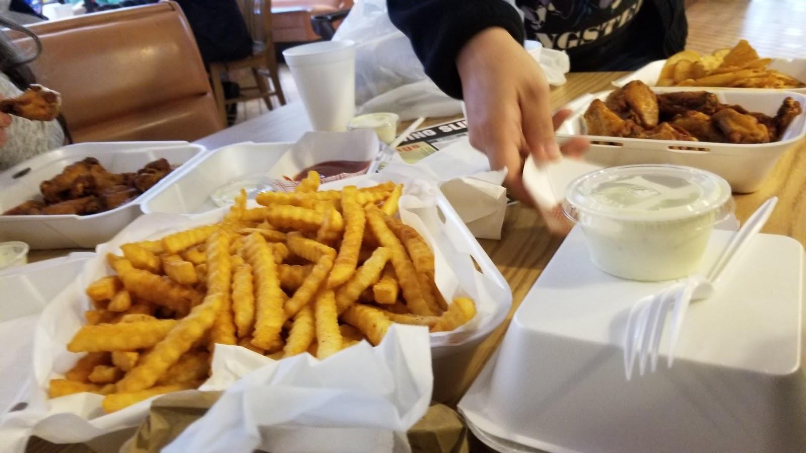 Wing Slingers menu in Westminster, Colorado, USA