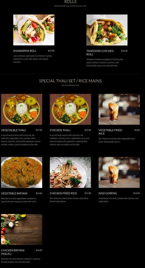 City Kitchen Restaurant menu in Charlottetown, Prince Edward Island, Canada