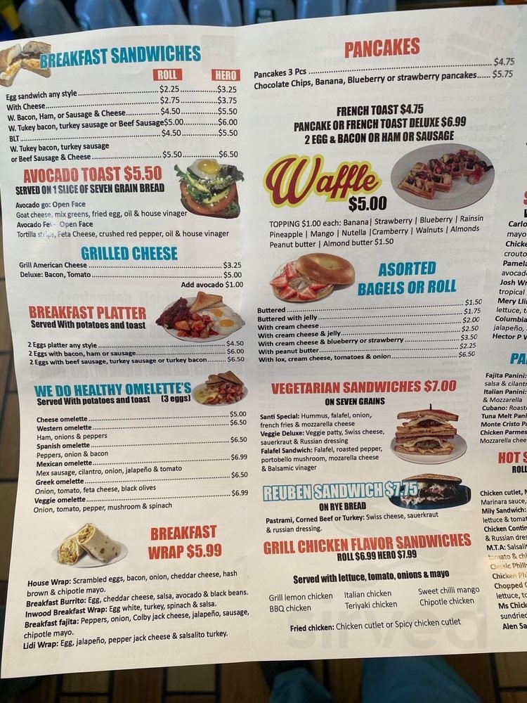 Deluxe Fresh PR Deli & Grill Corp. menu in New York, New York, USA