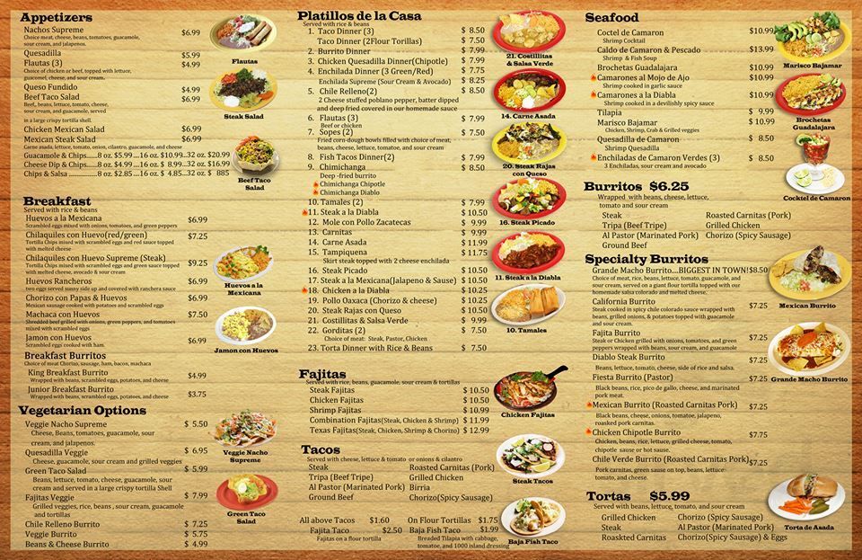 Habanero Grill menu in Morris, Illinois, USA