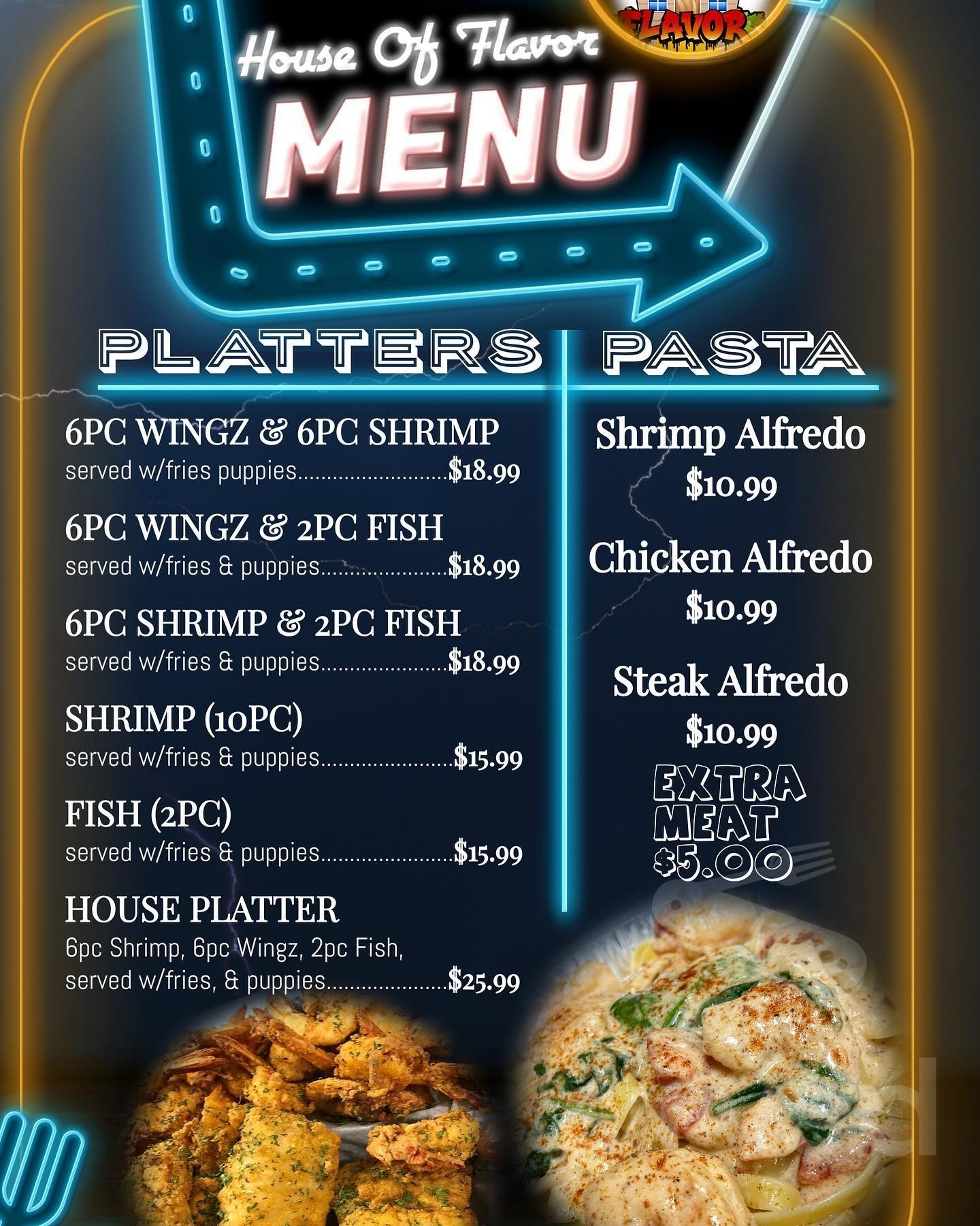 House of Flavor 843 menus in Hollywood, South Carolina, United States