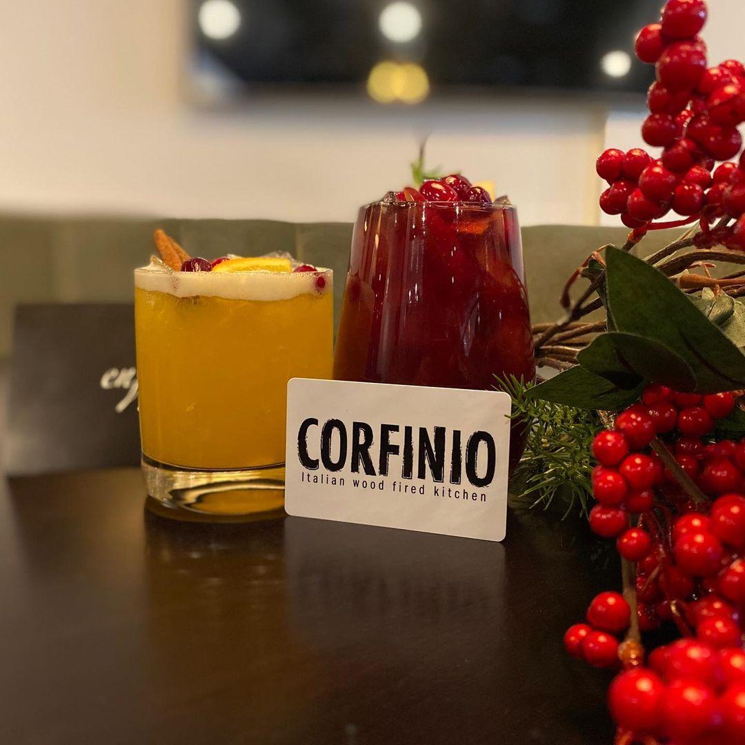 Corfinio menu in North Easton, Massachusetts, USA