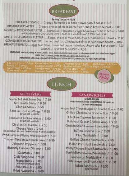 Josie's Country Store & Cafe menu in Ellsworth, Maine, USA