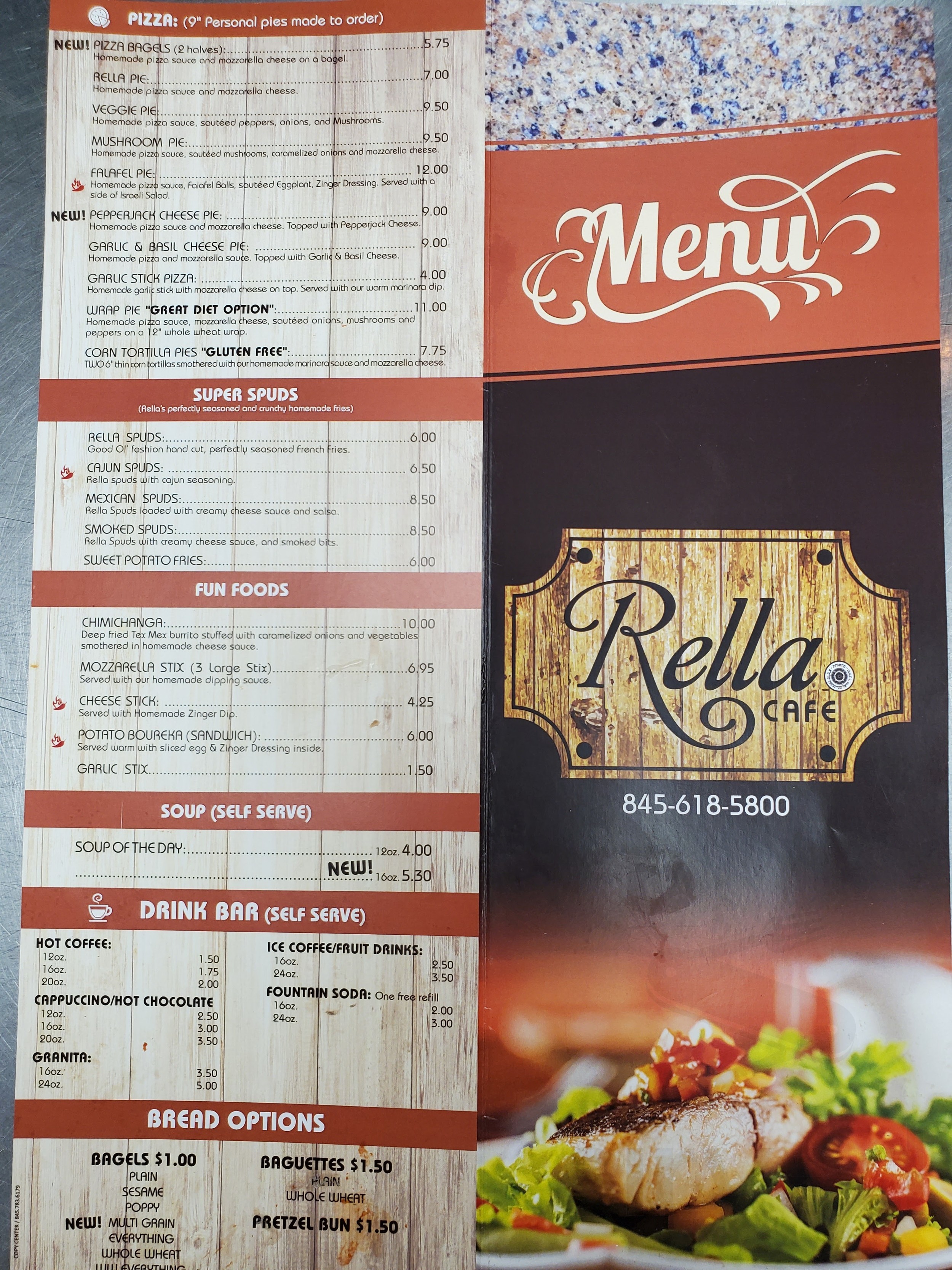 Rella Cafe menus in Montebello, New York, United States