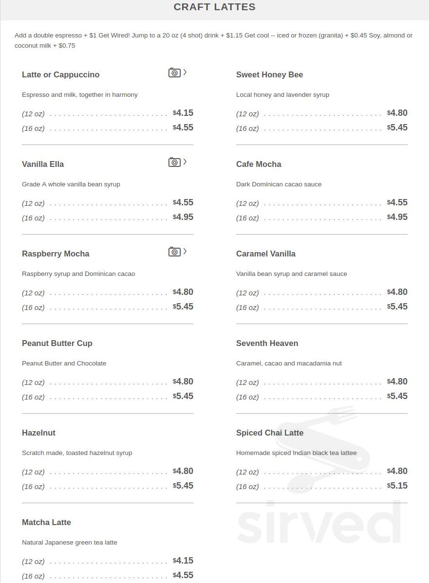 Conscious Cup Coffee Roasters menu in Barrington, Illinois, USA