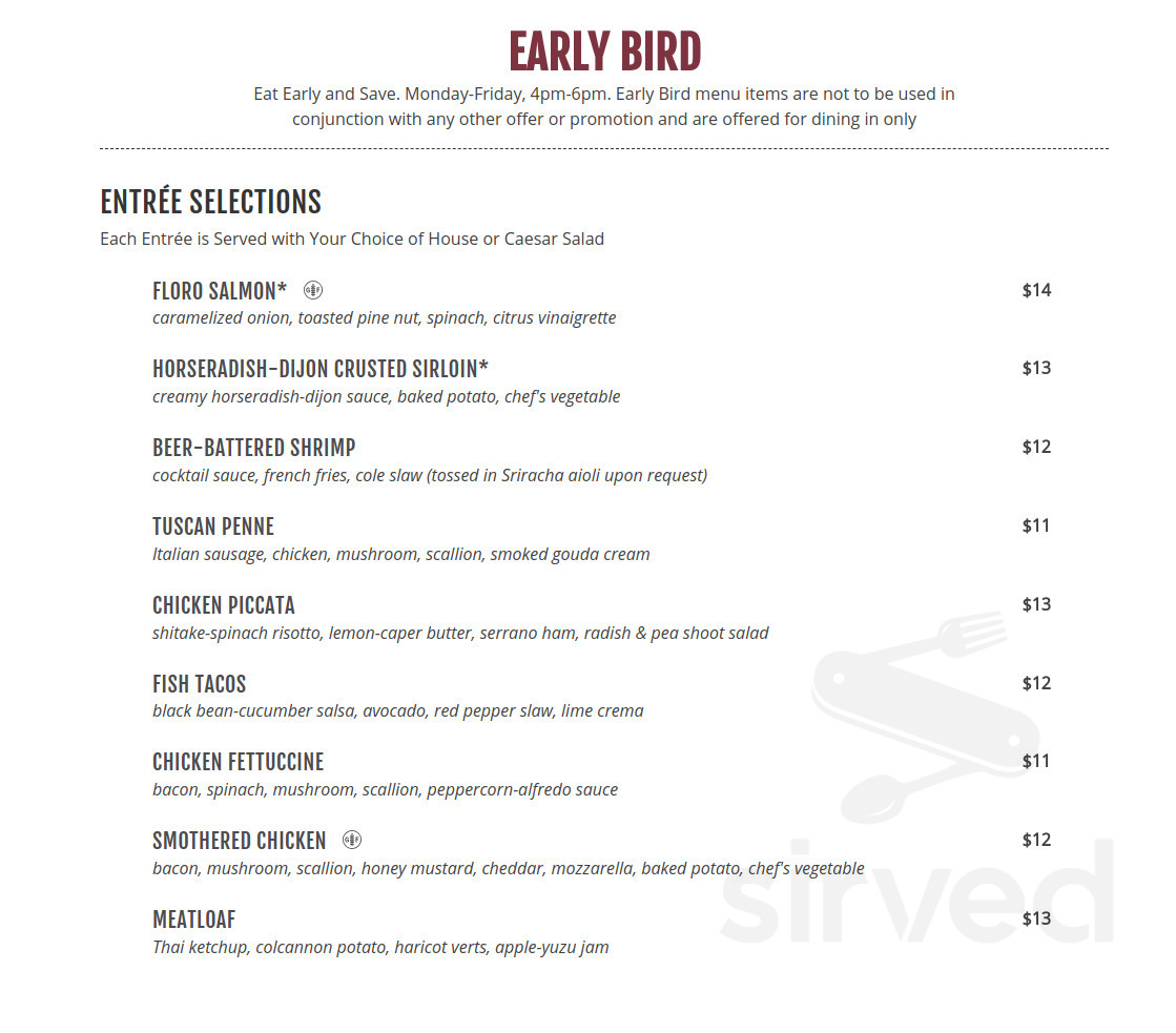 Stone Creek Dining - Plainfield menu in Plainfield, Indiana, USA