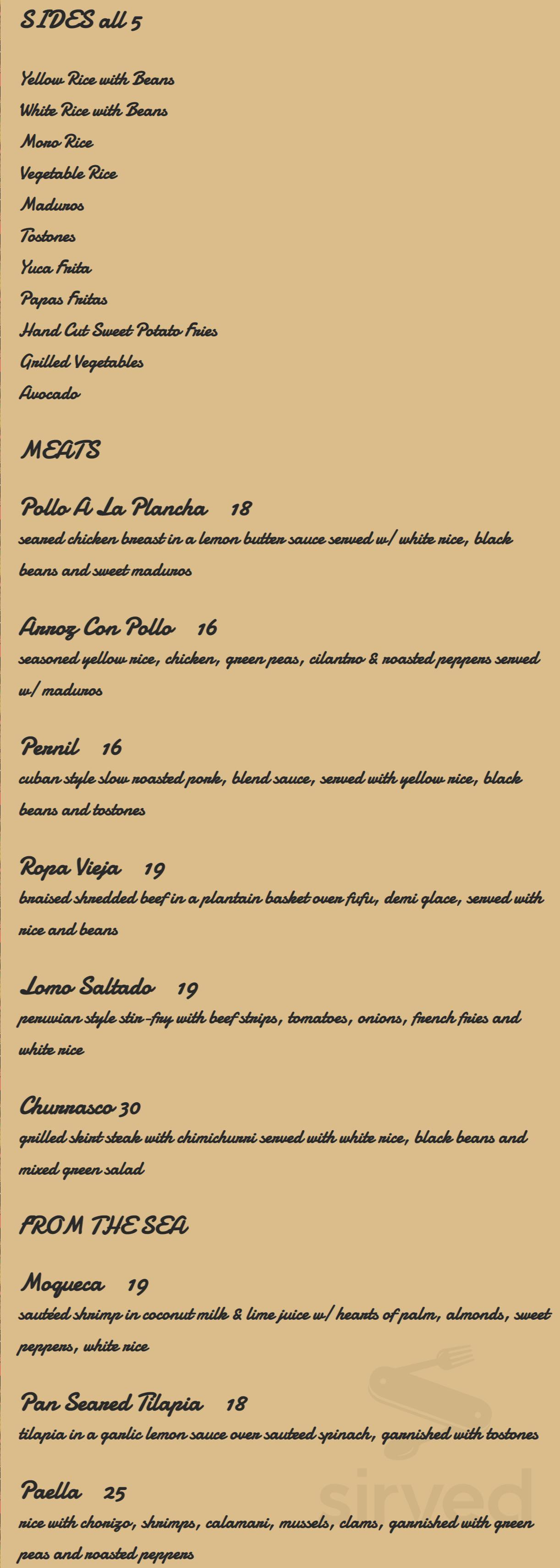 Blend LIC menu in Long Island City, New York, USA