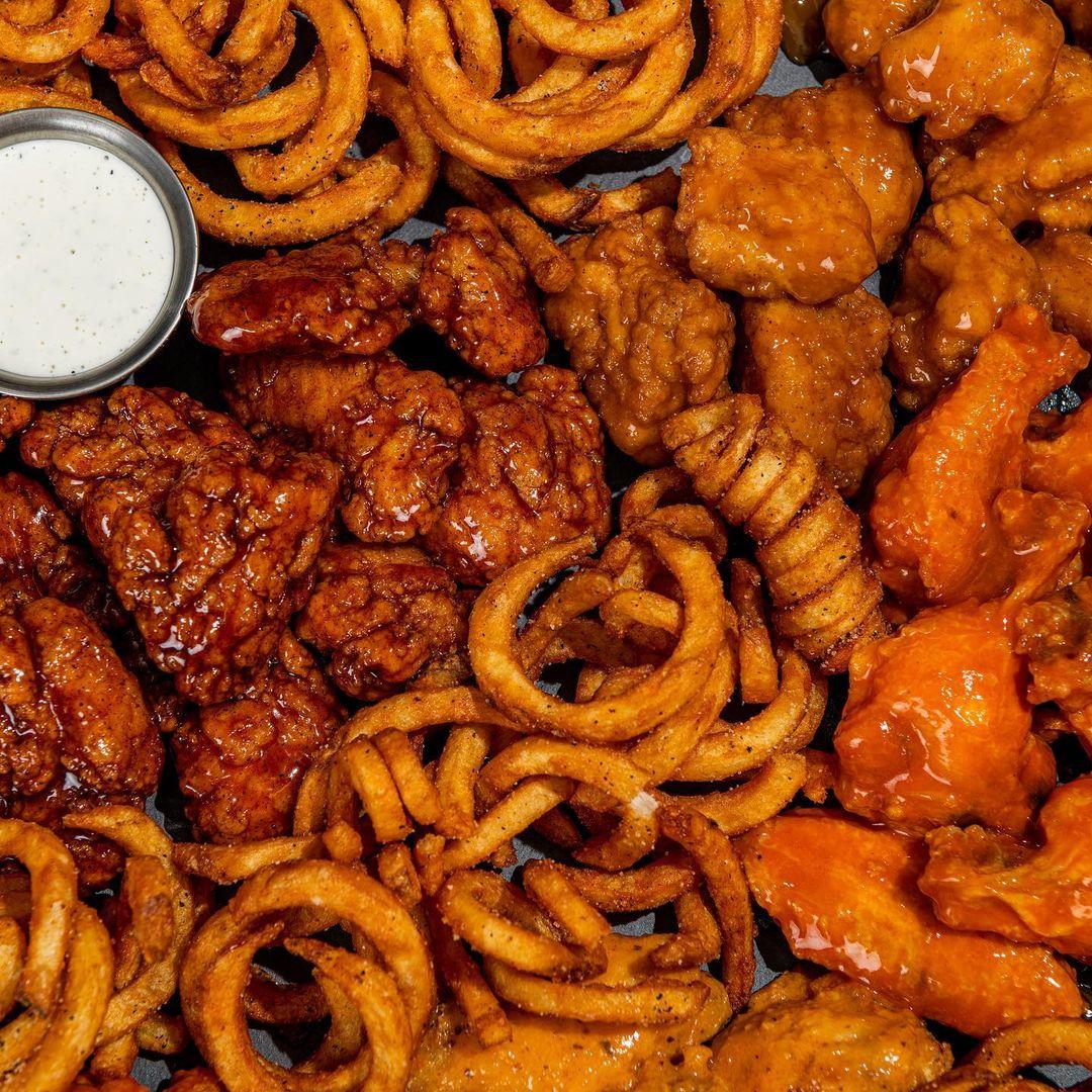 It's Just Wings menu in Tyler, Texas, USA