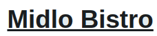 Menu for Midlo Bistro in Richmond, VA | Sirved