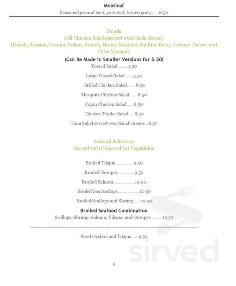 Erwin's Country Kitchen menu in Trevose, Pennsylvania, USA