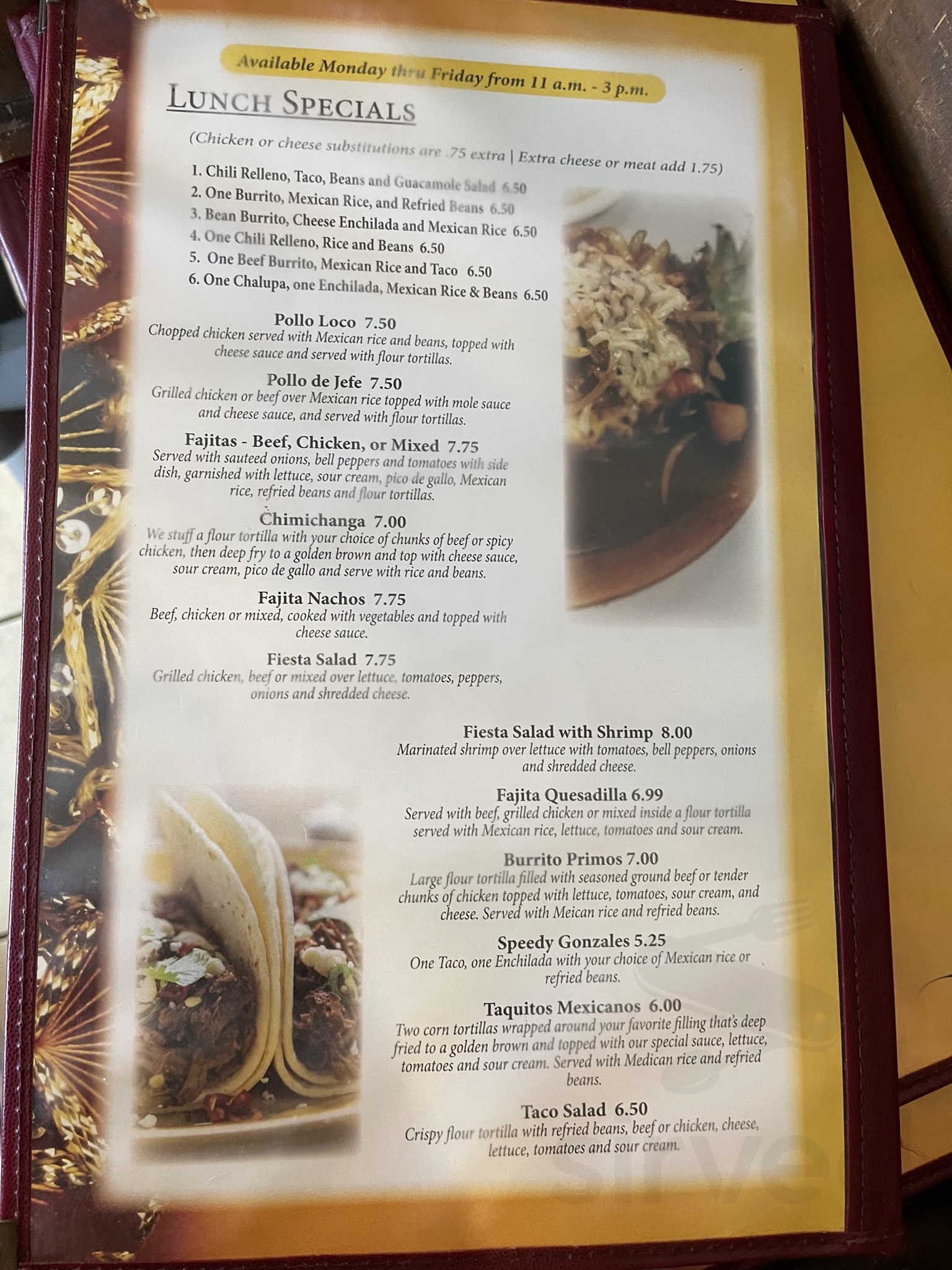 Los primos Mexican restaurant menus in Barbourville, Kentucky, United ...