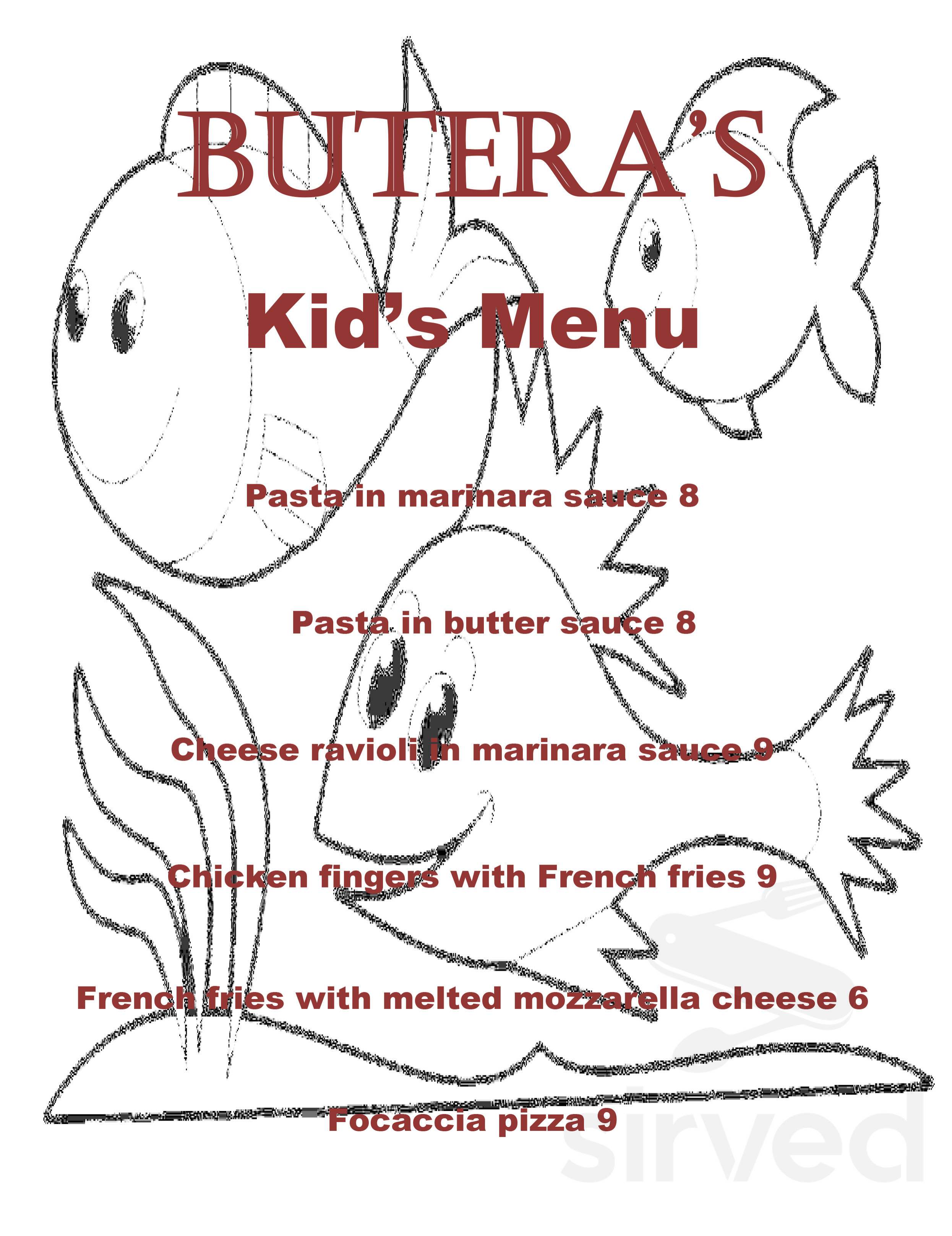 Butera's Restaurant of Bay Shore menus in Bay Shore, New York, United ...