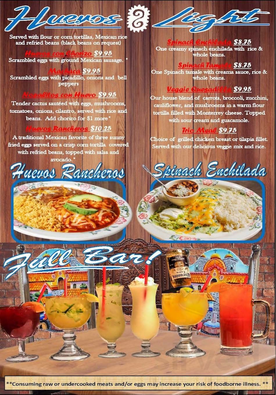 Menu - Portland OR's Casa Colima Mexican Restaurant & Cantina | Sirved