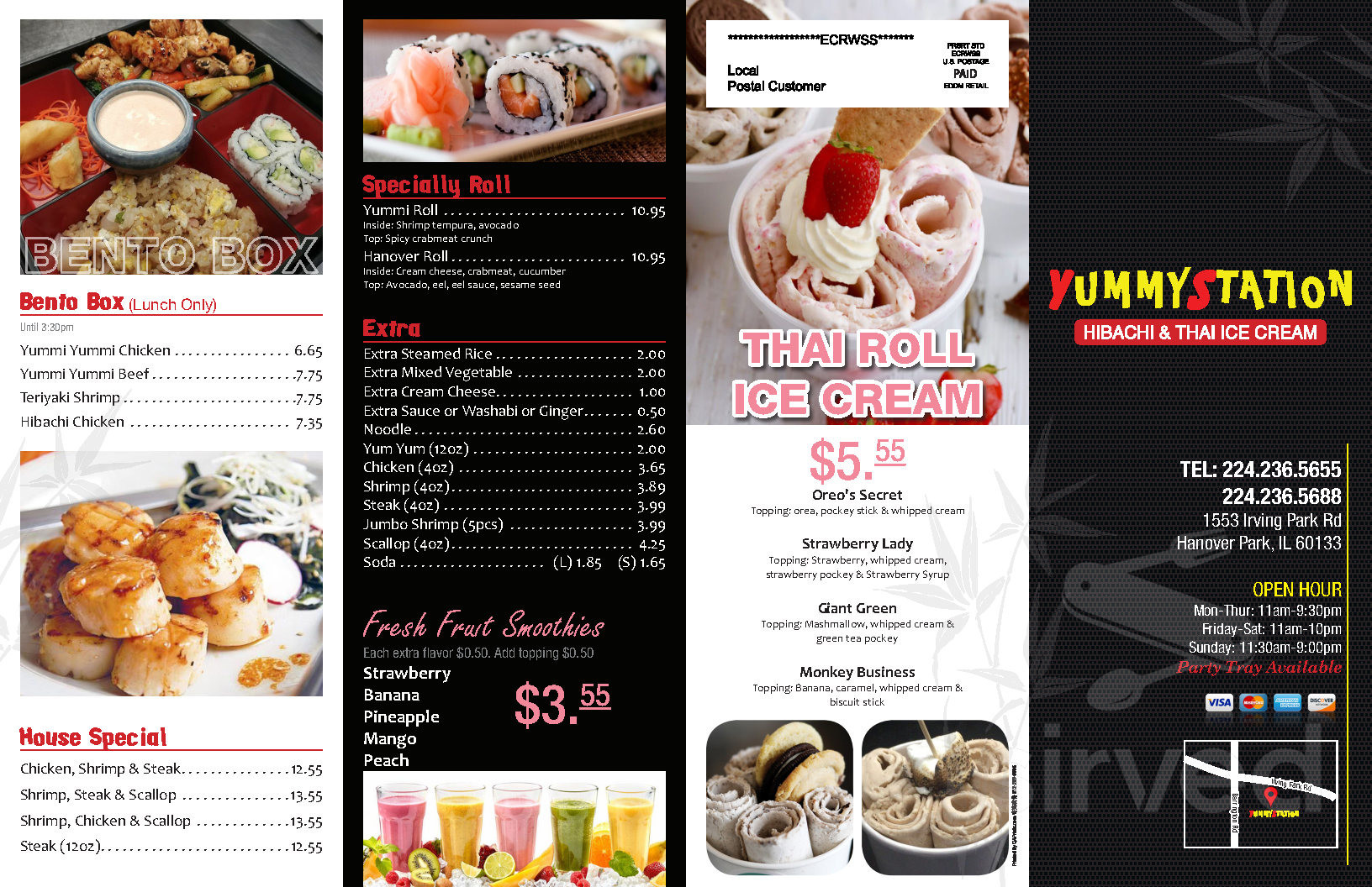 yummy station menus in Hanover Park, Illinois, United States