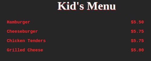 Drew Menas Restaurant & Lounge menu in North Versailles, Pennsylvania, USA