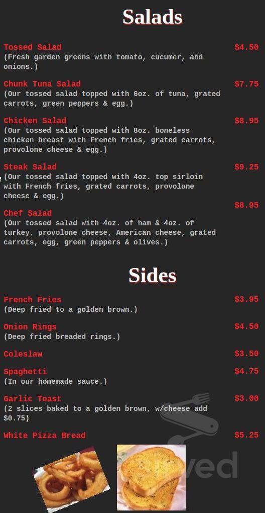 Drew Menas Restaurant & Lounge menu in North Versailles, Pennsylvania, USA