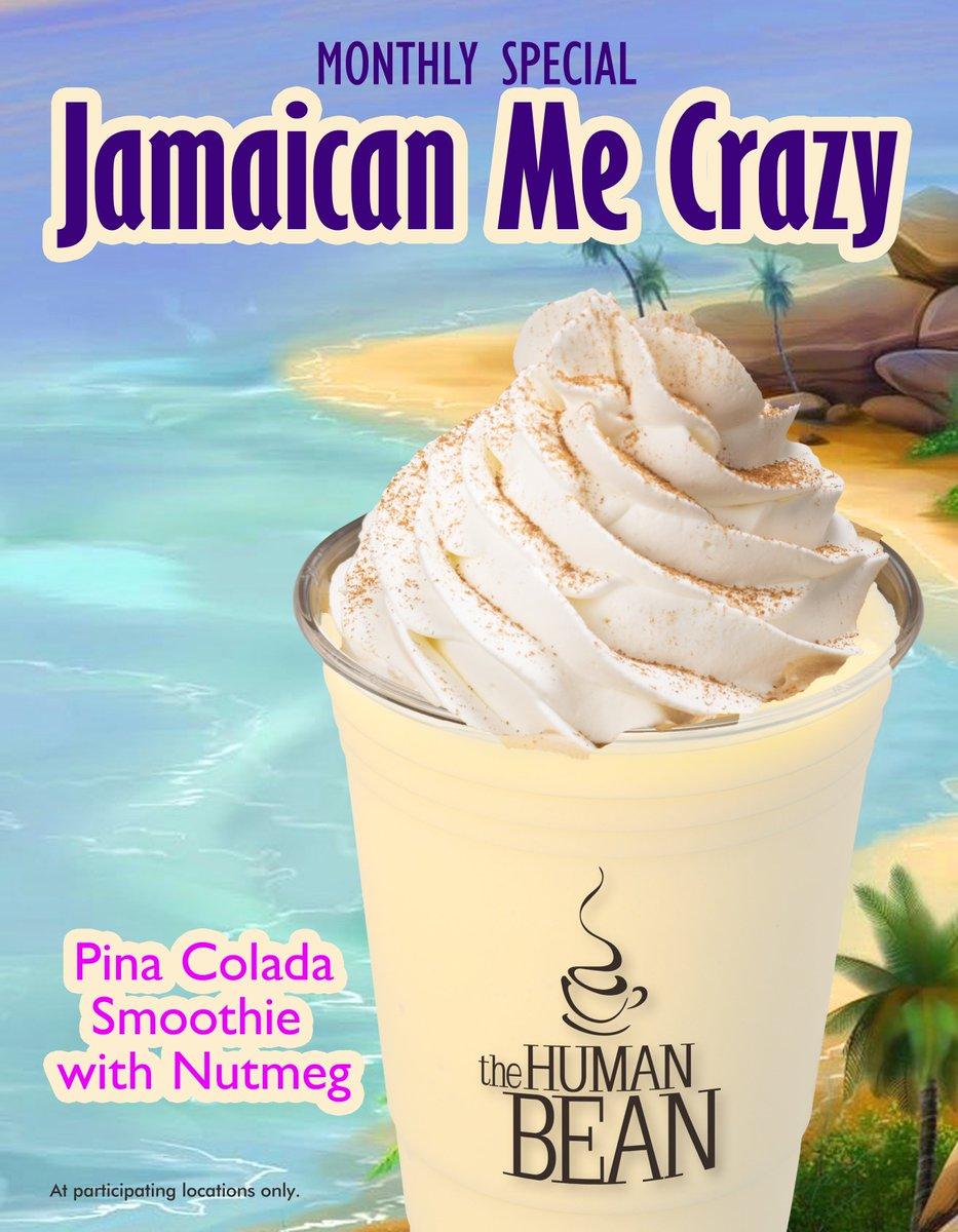 The Human Bean menu in Kingman, Arizona, USA