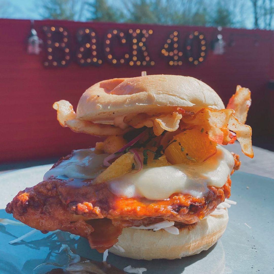 Back 40 menu in North Kingstown, Rhode Island, USA