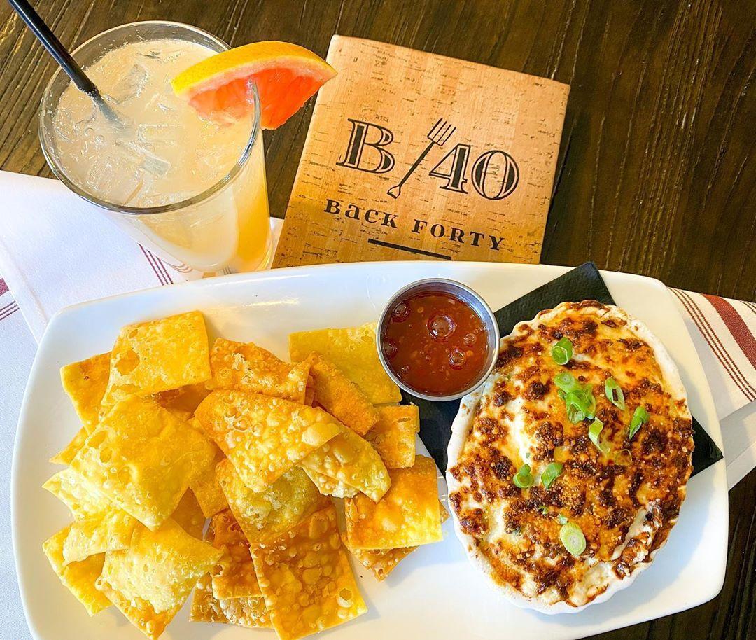 Back 40 menu in North Kingstown, Rhode Island, USA