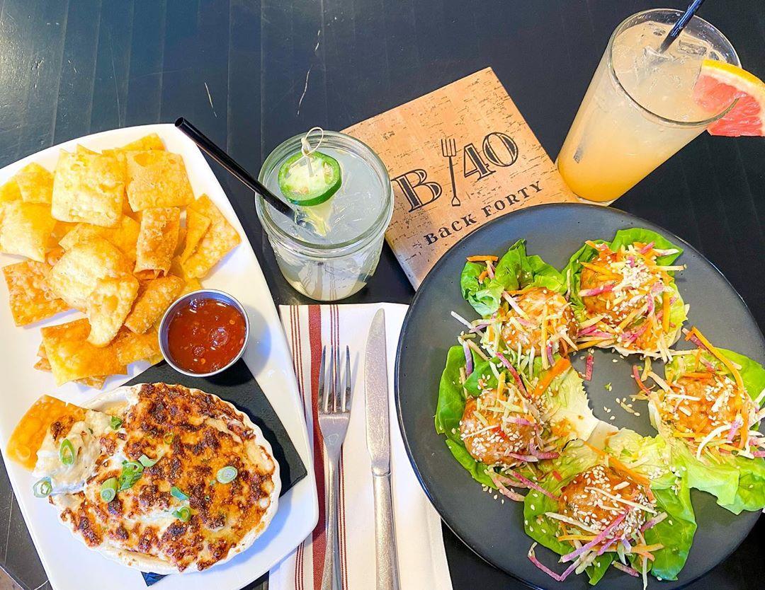 Back 40 menu in North Kingstown, Rhode Island, USA