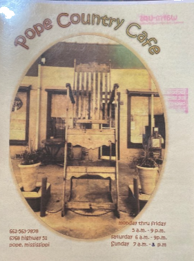 Menu for Pope Country Cafe in Pope, MS | Sirved