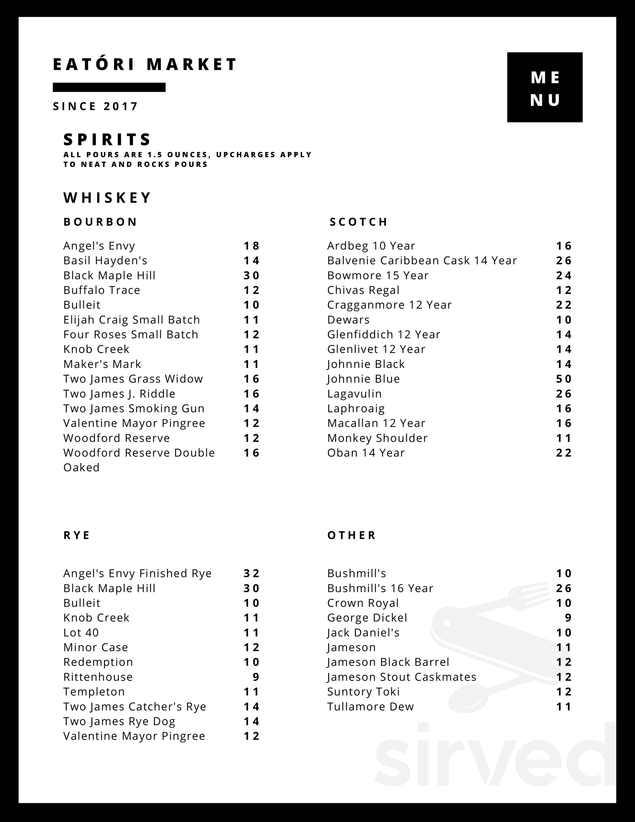 Eatóri Market menus in Detroit, Michigan, United States