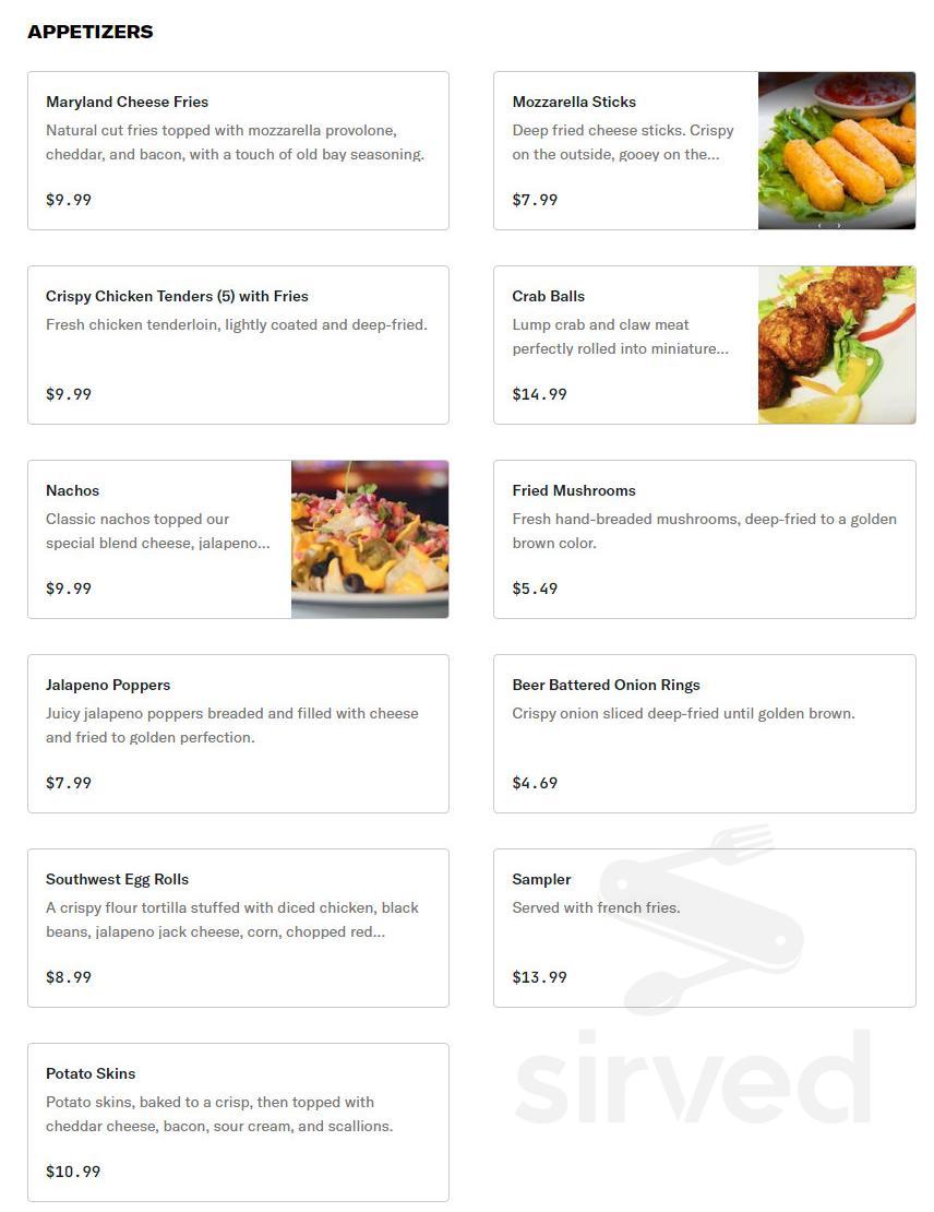 Filippo's Pizzeria menu in Baltimore, Maryland, USA