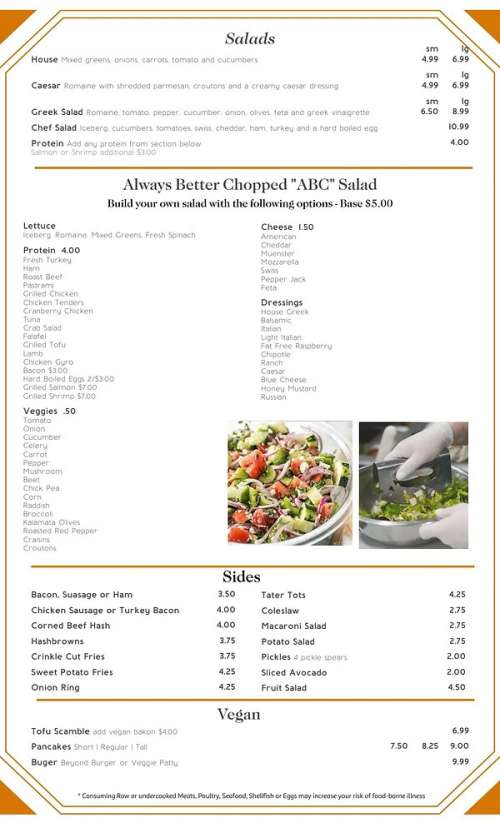 Across Broadway Cafe menu in Hewlett, New York, USA