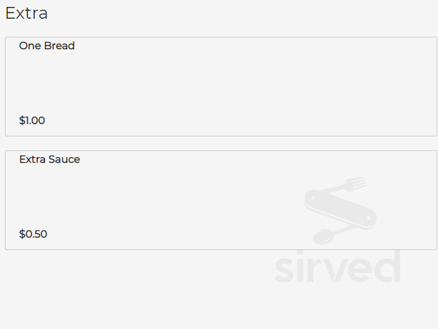 Menu - Murfreesboro TN's FLYING CHICKEN | Sirved