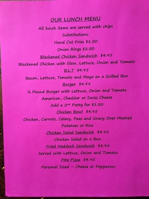 Castaways Boathouse menu in Dover, New Hampshire, USA