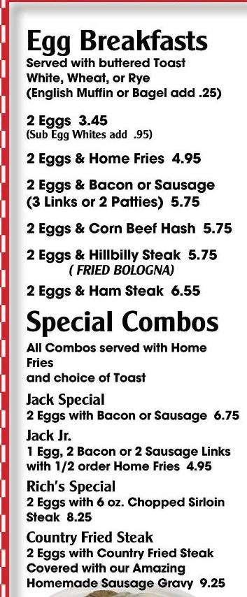 Jim's Open Kitchen Too menu in Streetsboro, Ohio, USA